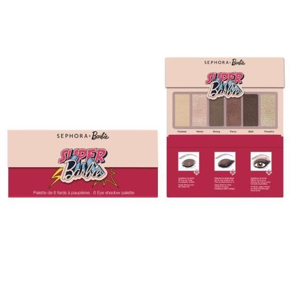 Sephora x Barbie Super Barbie 6 Eyeshadow Palette (Nuovo e nell ...