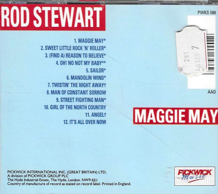 Rod Stewart - Maggie May 12 Great Tracks (Gebraucht) in Savagnier für ...