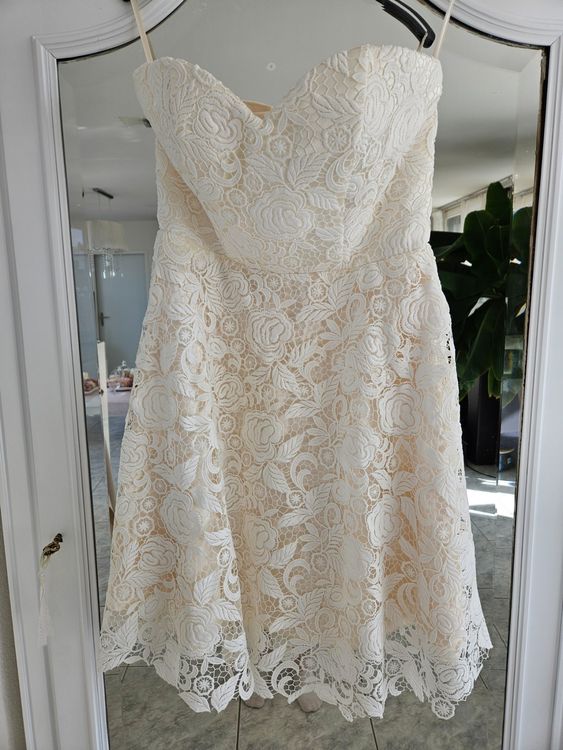 Kleid Cocktailkleid Hochzeitskleid aus Spitze Gr. 40 Weiss (Neu und originalverpackt) in Gossau ...