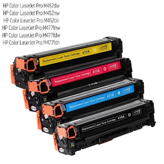 HP 410A set 4x Toner ( CF410A / 411A / 412A / 413A ) liste (Neu und ...
