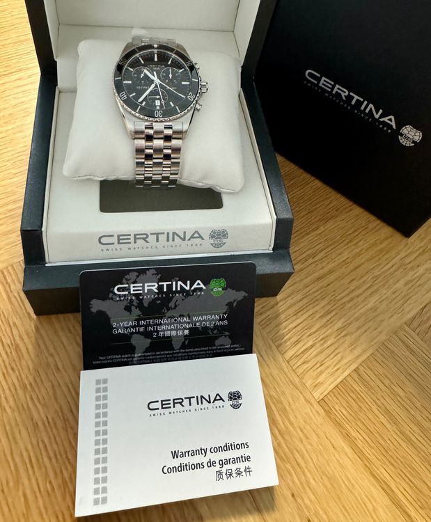 CERTINA DS FIRST CHRONOGRAPH SAPHIRE (Neu und originalverpackt) in Rorschach für CHF 336 – mit ...