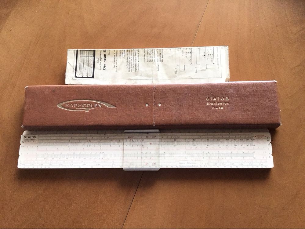 RECHENSCHIEBER RAPHOPLEX STATOS ( Stahlbeton) (Gebraucht) in Kriens für ...