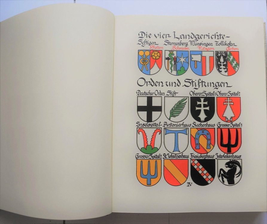 STADT BERNER WAPPENBUCH 1932 Heraldik Antik und Rar ! (Gebraucht) in ...