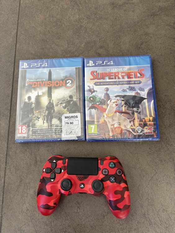Manette PS4 + deux jeux (D'occasion) à Corpataux pour CHF 20.95 – avec ...