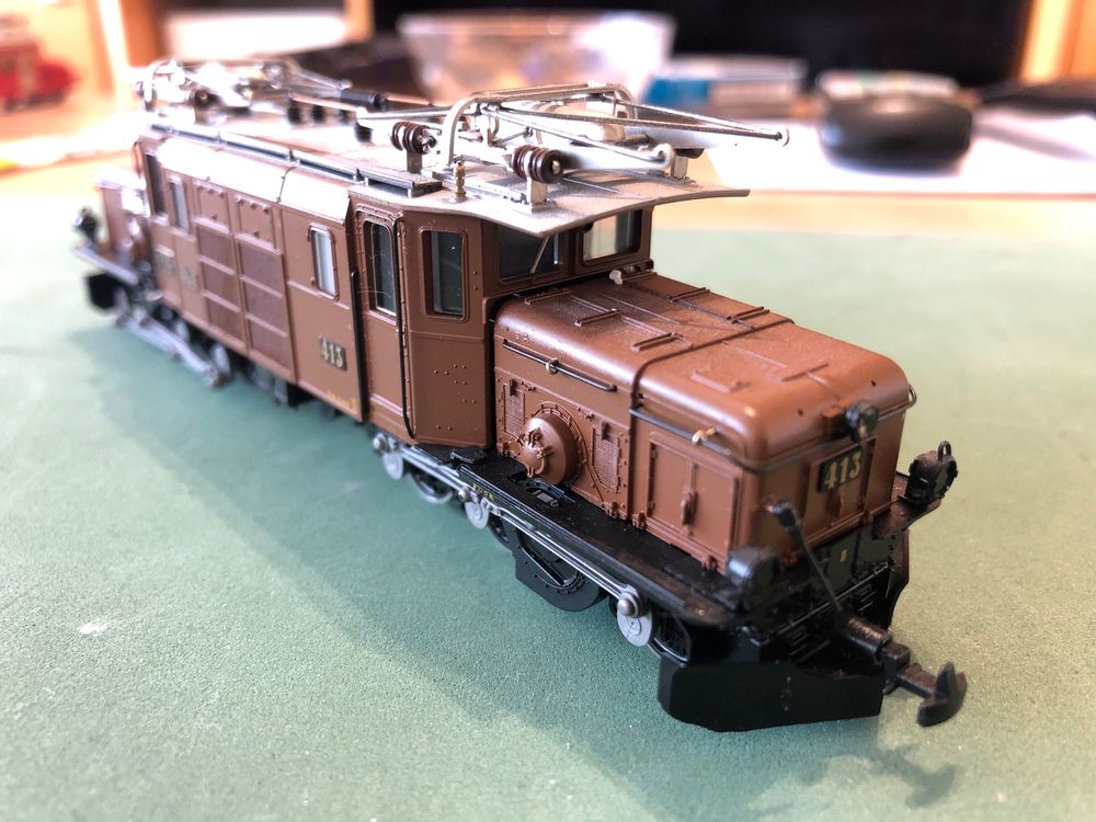 BEMO 1255 Ellok Ge6/6 413 LokSound 5 Mfx LED Beleuchtung (Neu (gemäss ...