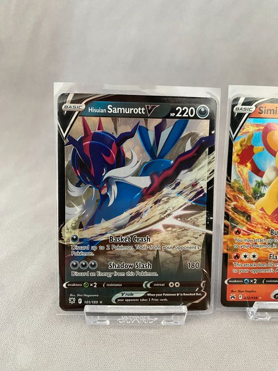 Pokémon V-Karten Set / Samurott V, Simisear V, etc. / Ab 1.- (Neu ...