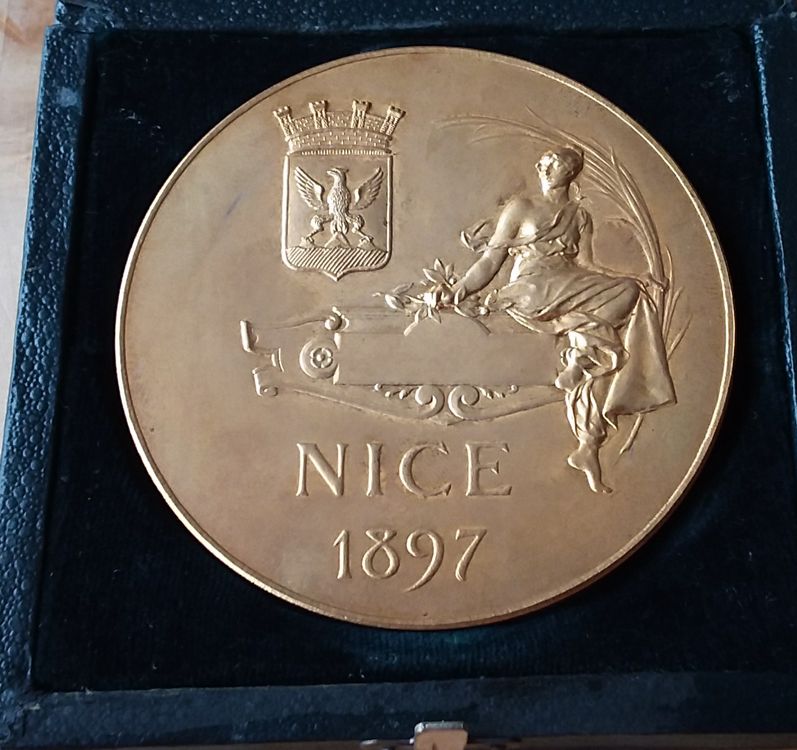 Nice 1897, Bronze - Plakette, Exposition Nationale (Gebraucht) in ...