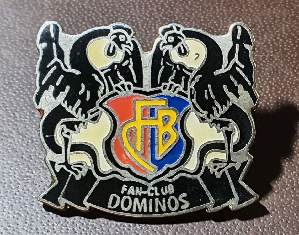 F902B Pin FCB FC Basel FAN-CLUB DOMINOS Basilisk Nr.460/500 (Gebraucht ...
