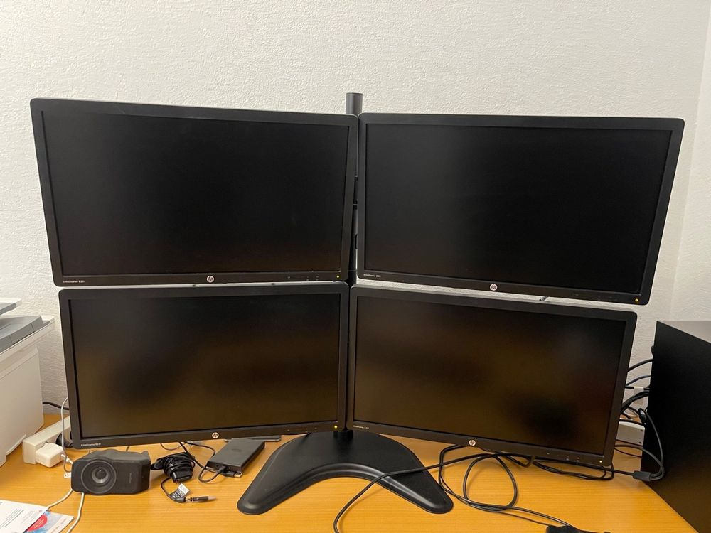 Quad Monitor Setup (Monitore, Kabel und Ständer inkl.)23Zoll | Kaufen ...
