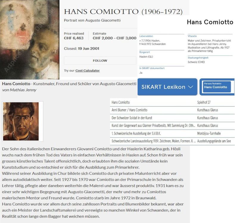 Hans Comiotto - Swiss Art Selection (Gebraucht) in Sursee für CHF 140 – mit Lieferung auf ...