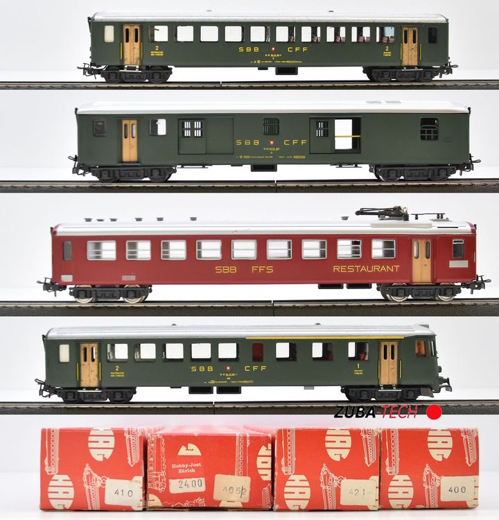 HAG 4x Personenwagen der SBB H0 GS mit OVP | Kaufen auf Ricardo