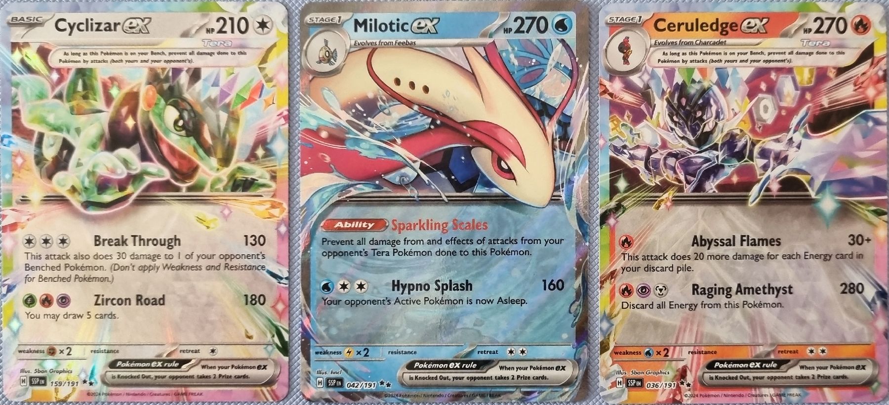 Pokemon Surging Sparks 3× EX EN (Neu (gemäss Beschreibung)) in Oberbipp ...