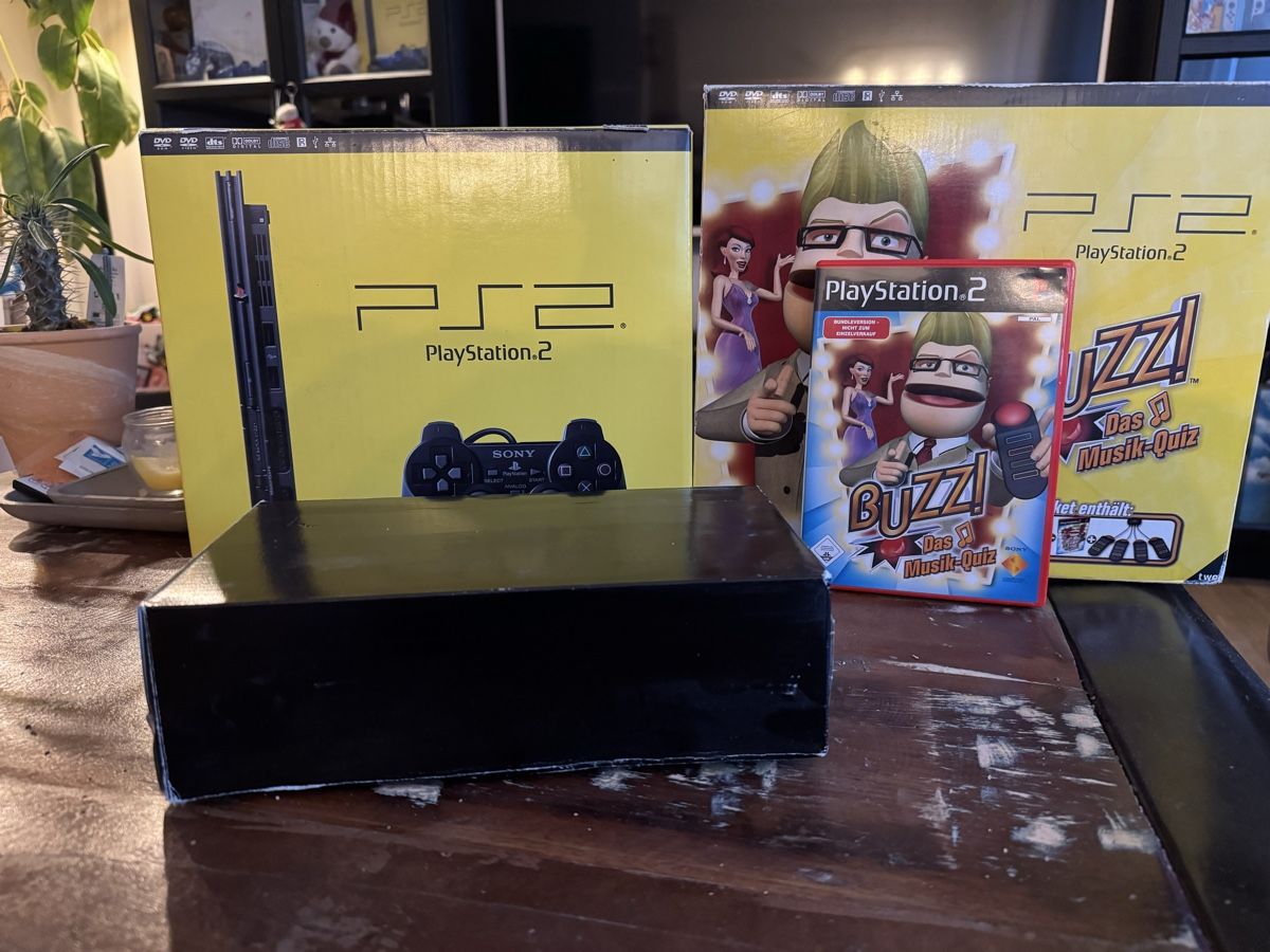 PlayStation 2 – Buzz! Paket (komplett & OVP) (Neu (gemäss Beschreibung ...