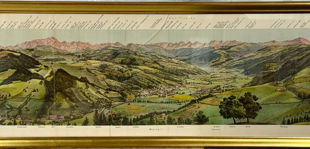 Grosse Ansicht Karte Lichtensteig / Wattwil von A.Bosshard (Gebraucht) in Root für CHF 40 – nur ...