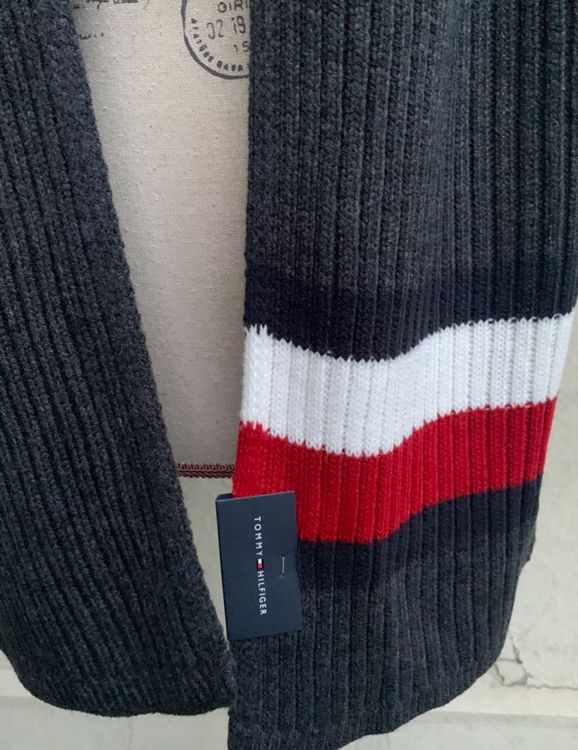 Superbe écharpe aux 3 lignes TOMMY HILFIGER 100%acryl neuf (Neuf avec ...