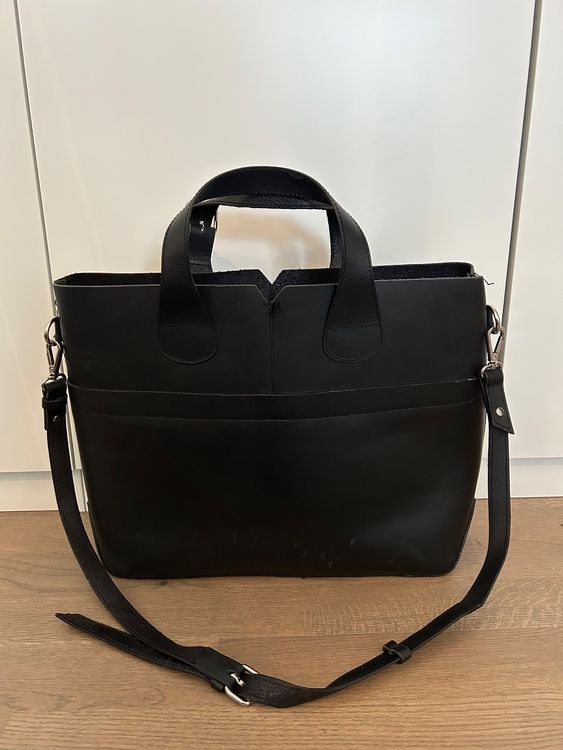 Schwarze Ledertasche von Zign | Kaufen auf Ricardo