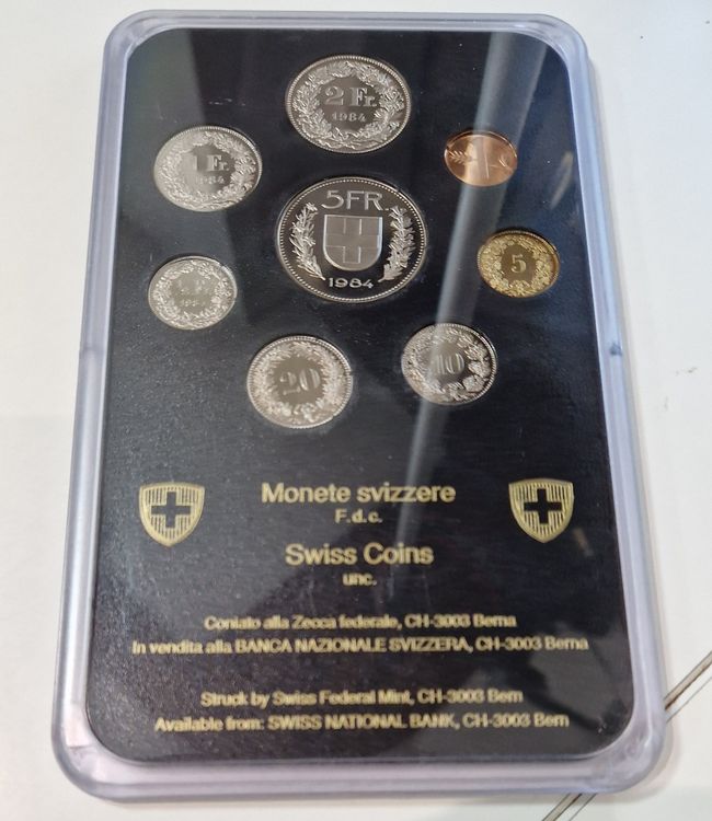Kursmünzensatz stgl 1984 (Neu (gemäss Beschreibung)) in Sursee für CHF 45 – mit Lieferung auf ...