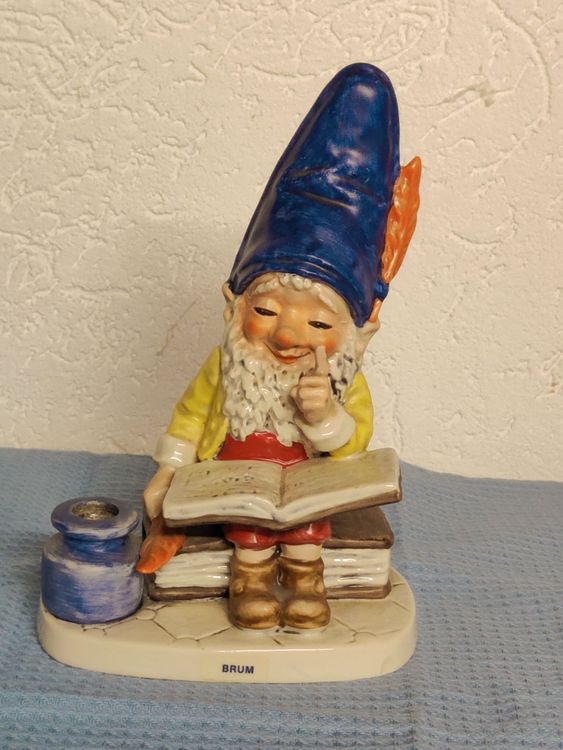 GOEBEL ZWERG FIGUR ALTER ZWER BIEM LESEN PORZELLAN FIGUR (Gebraucht) in ...