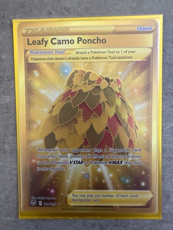 Leafy Camo Poncho Silver Tempest 214/195 Pokemon (Neu (gemäss ...