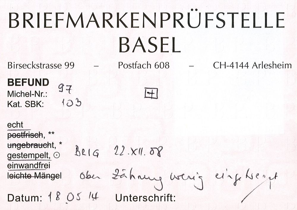Wertvoller Viererblock - Tellknabe / mit Foto-Befund (205) | Kaufen auf Ricardo