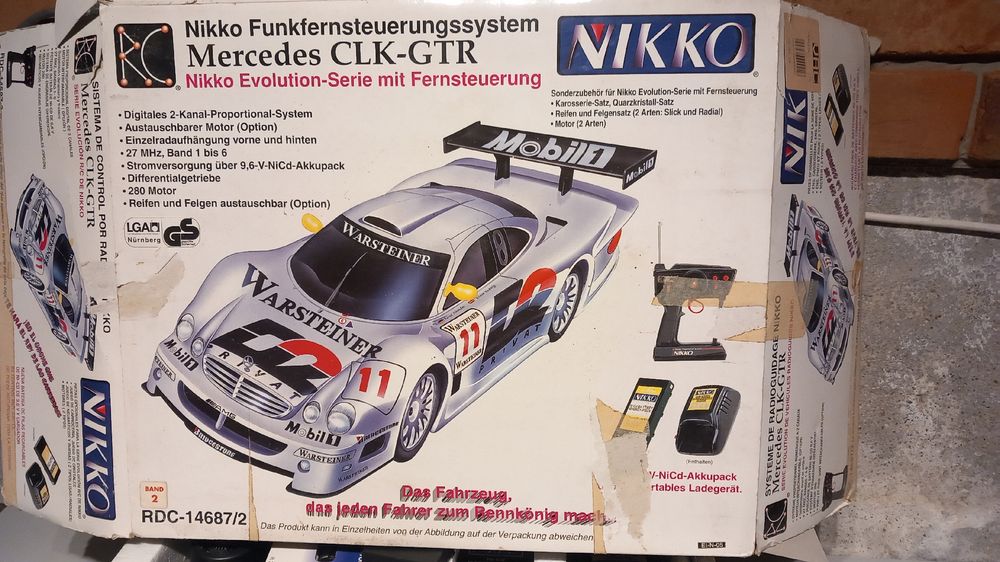 Nikko RC Mercedes CLK-GTR 1:14 Evolution Rarität Vintage RC (Gebraucht ...