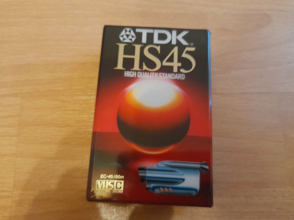 TDK HS45 VHS-C Videocassette Neu/OVP (Neu und originalverpackt) in ...