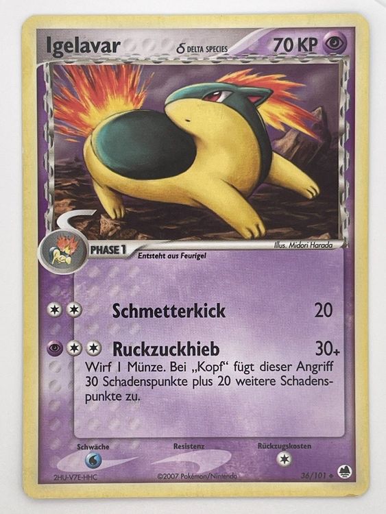 Igelavar 36/101 Pokémon EX Dragon Frontiers ab 1.- (Neu (gemäss ...