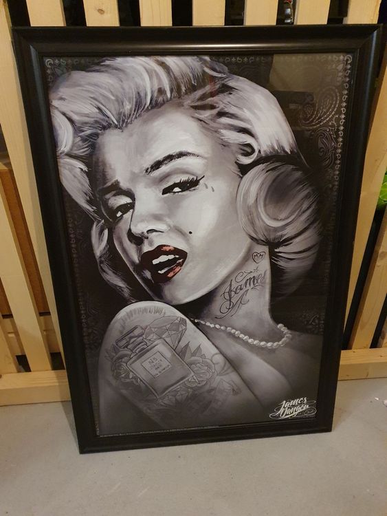 Marilyn Monroe Bild mit Bilderrahmen 69x101 | Kaufen auf Ricardo