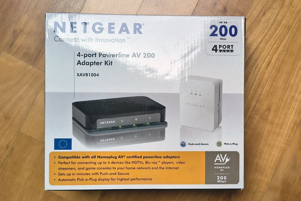 NETGEAR Powerline AV 200 Adapter Kit, 4-Port | Kaufen auf Ricardo