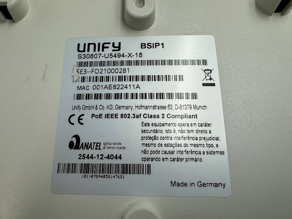 Unify BSIP1 Dect IP Basistation (mit 3 Monaten Garantie) (Gebraucht) in ...