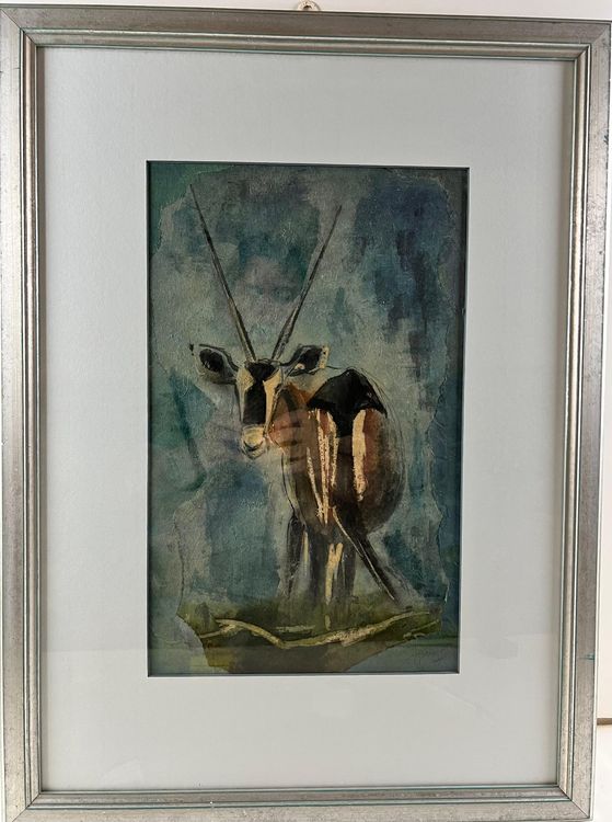 Gazelle Aquarell signiert. (Gebraucht) in Neuhausen am Rheinfall für CHF 15 – mit Lieferung auf ...