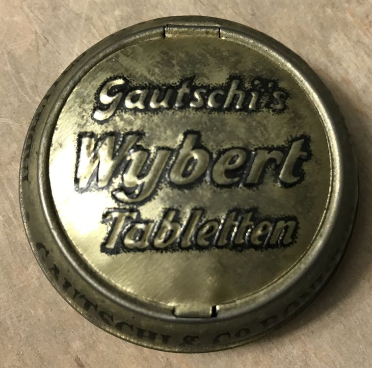 Alte kleine Blechdose Gautschi's WYBERT Tabletten (Gebraucht) in ...
