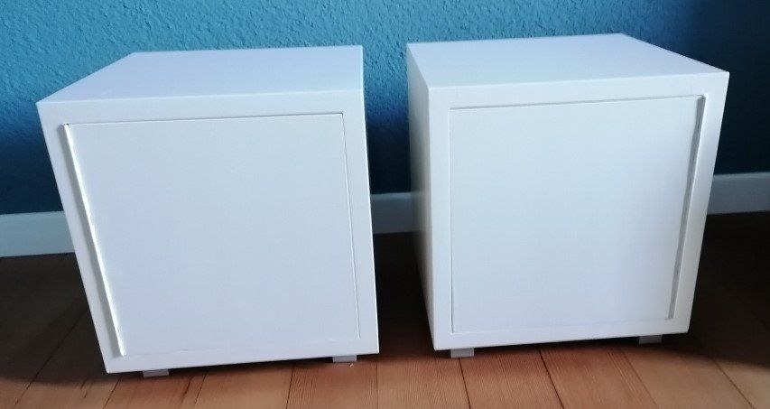 Zwei Nachttischli weiss Einzelanfertigung | Kaufen auf Ricardo