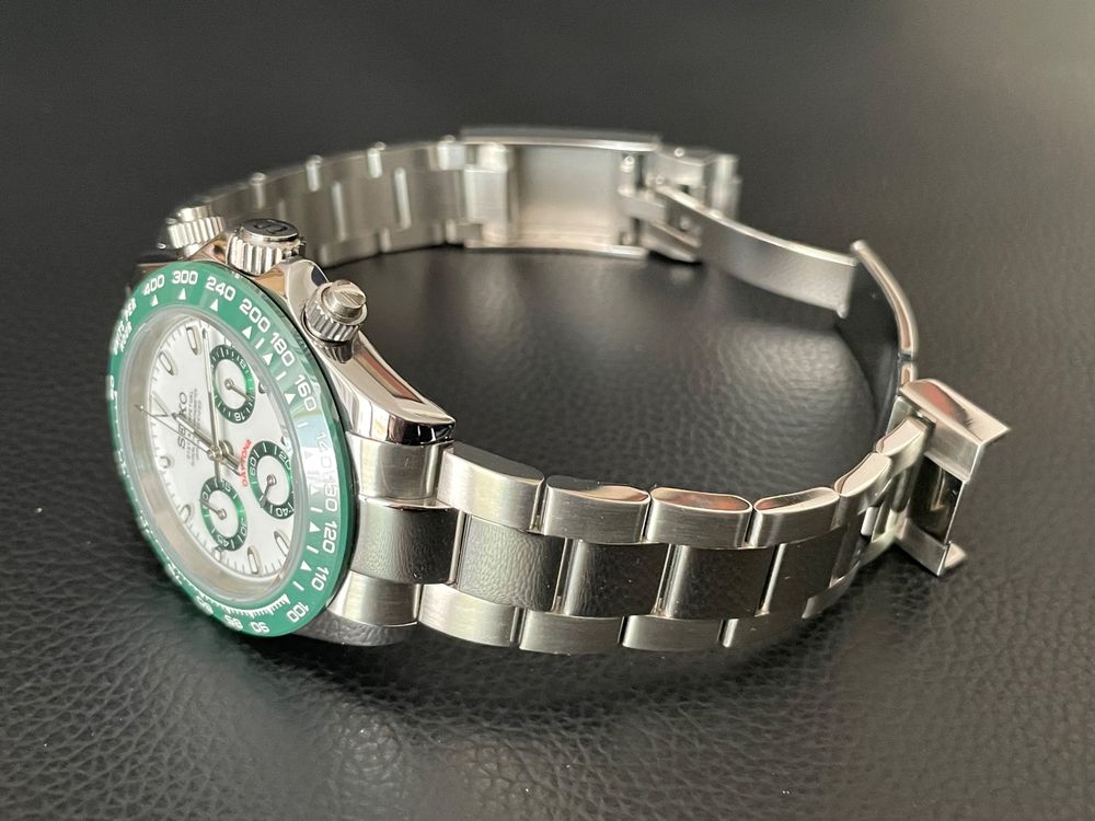 Seiko Daytona Green Chronograph Mod 40mm | Kaufen auf Ricardo