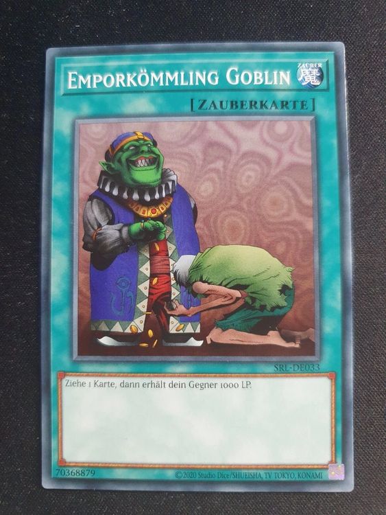 ⭐ Yu-Gi-Oh! SRL-DE033 Emporkömmling Goblin Common ⭐ (Neu und ...