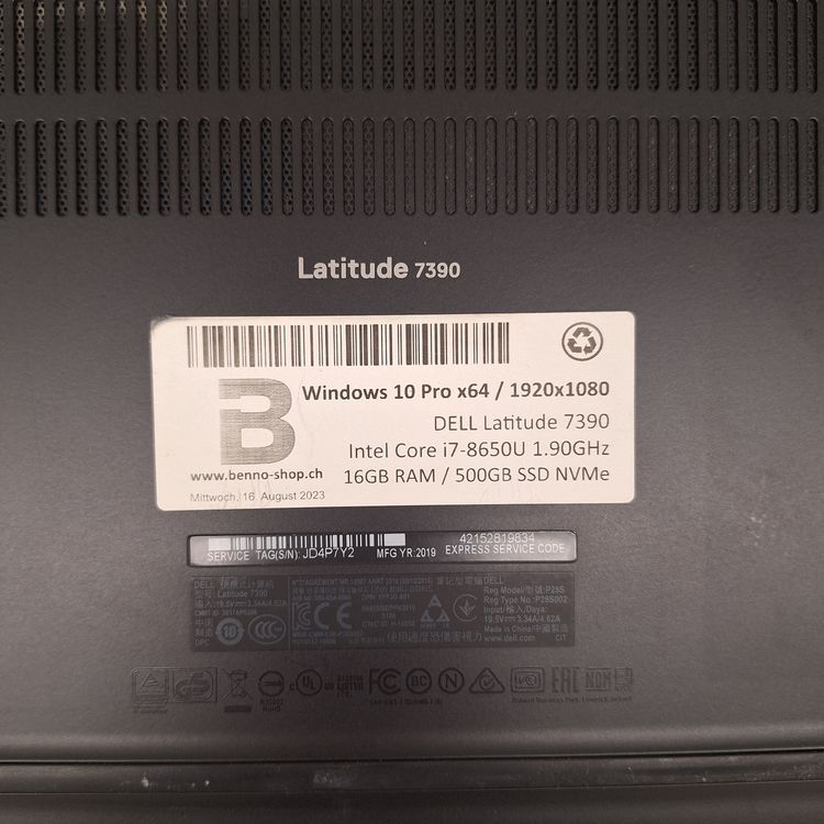Dell Laptop - Core i7 vPro 8th Gen mit Ladekabel (Gebraucht) in Basel ...