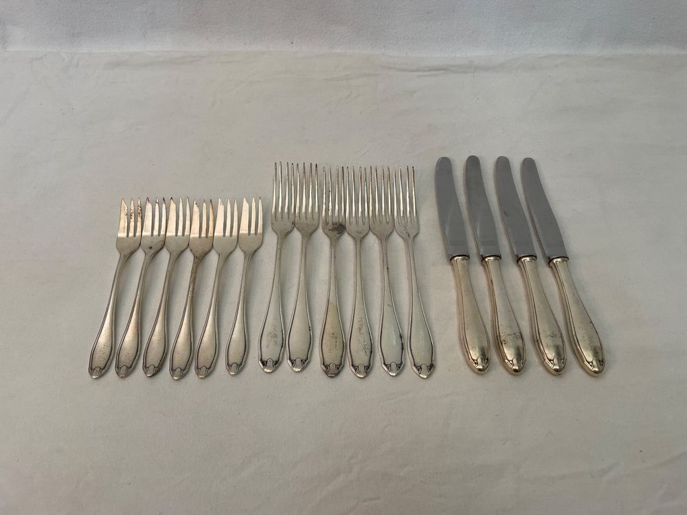 Art Deco Besteck Set versilbert Auerhahn / F.O.B. Essbesteck (Gebraucht) in Hinwil für CHF 75 ...