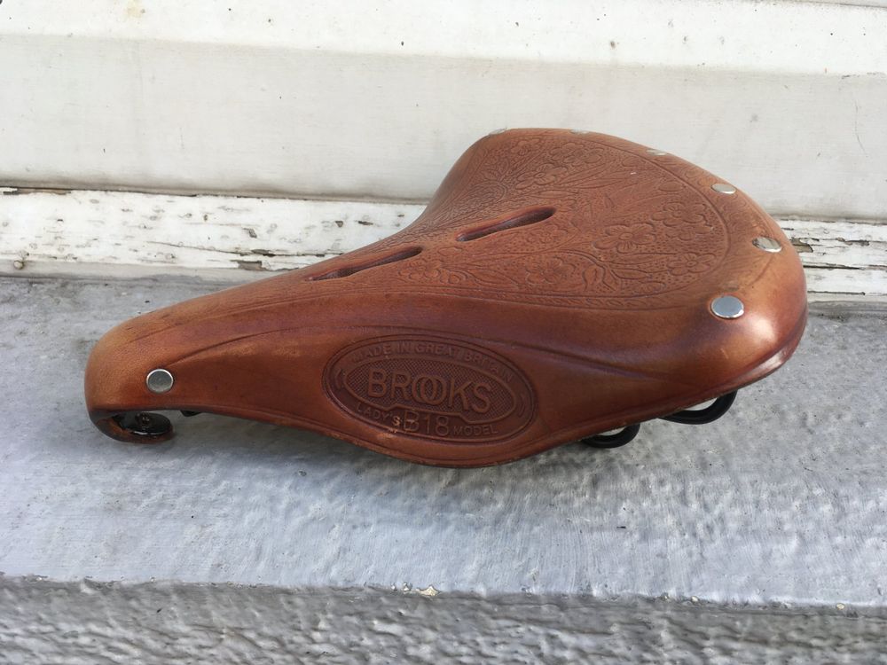 Sattel Brooks B18 Lady mit Prägung und schöner Patina (Gebraucht) in ...