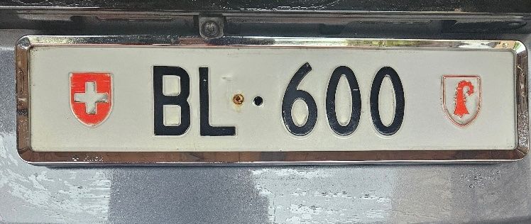 Schweizer Autokennzeichen BL 600 (Gebraucht) in Tenniken für CHF 46600 – nur Abholung auf ...