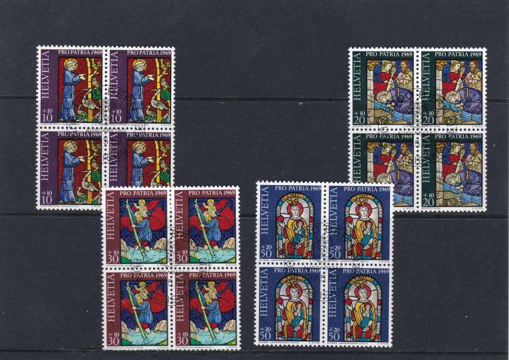 Pro Patria 1969, B142-B145 ** Viererblock (Neu (gemäss Beschreibung)) in Bubendorf für CHF 3 ...