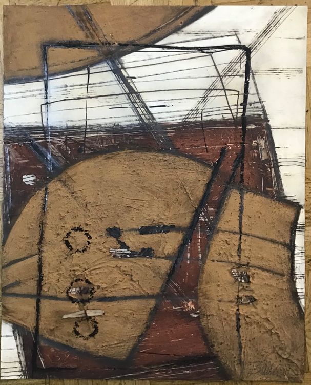 Abstrakte Grosse Mischtecknik Unleserlich Signiert (Gebraucht) in Root für CHF 20 – mit ...