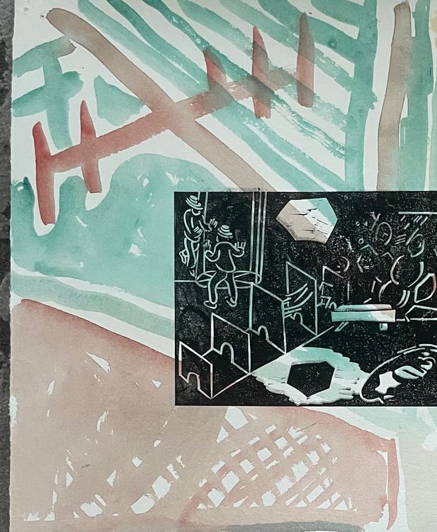 Rolf Winnewisser (1949) Grosse Aquarell aus Galleri Nachlass | Kaufen auf Ricardo