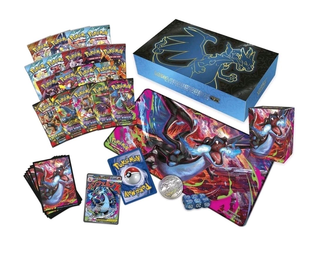 Pokemon Mega Charizard X EX Ultra-Premium Collection ENG🇬🇧 (Neu und ...