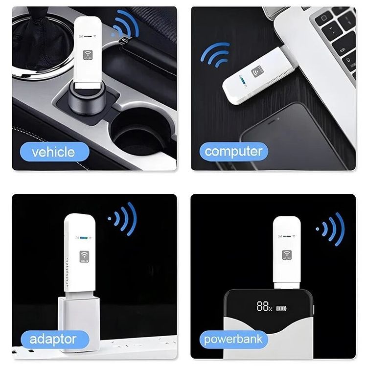 4G LTE USB WLAN Router Nano SIM bis 10 Geraete Win Linux (Neu und ...