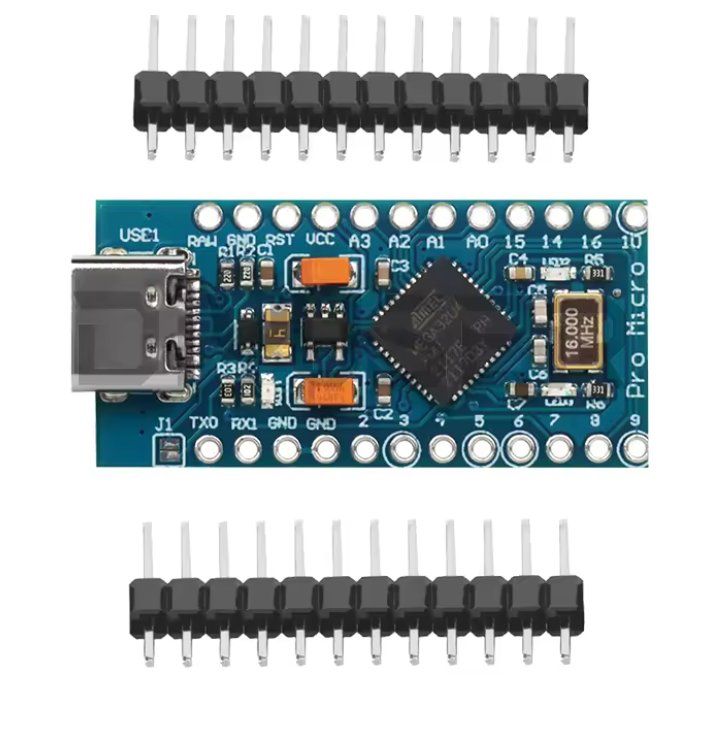 Pro Micro ATMEGA32U4 16Mhz Arduino kompatibles Board USB-C (Neu und ...