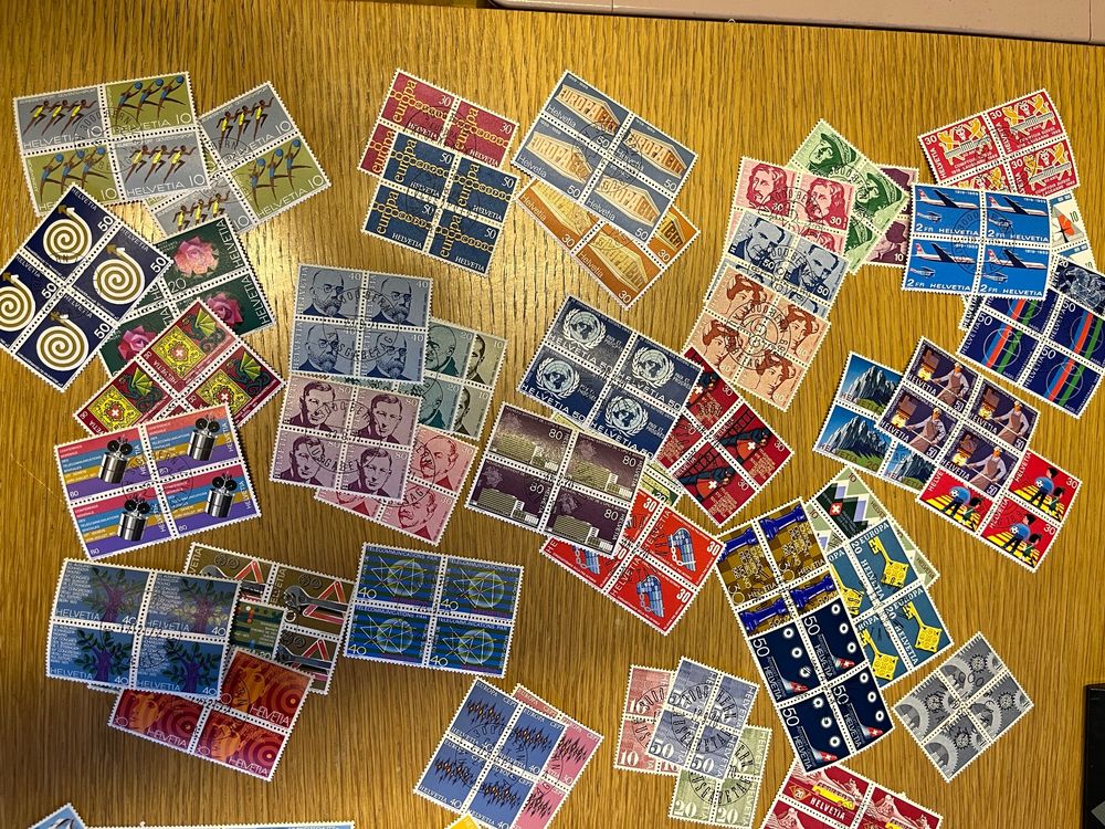 Über 200 4er Blöcke Schweiz 60er/70er Jahre | Kaufen auf Ricardo