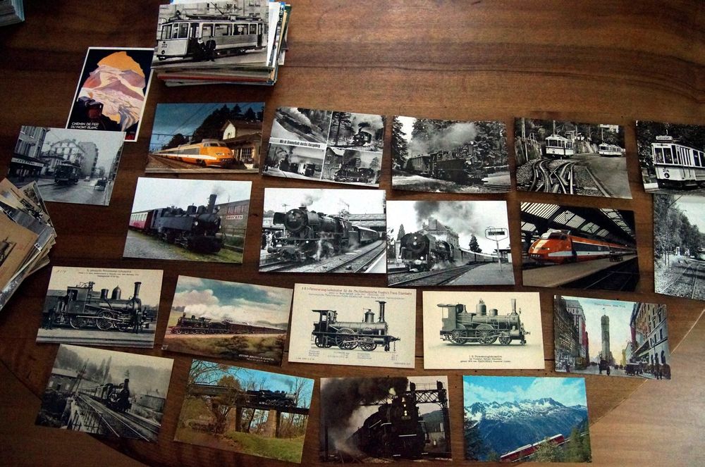 200 verschiedene Eisenbahn-Ansichtskarten Ausland (Gebraucht) in ...