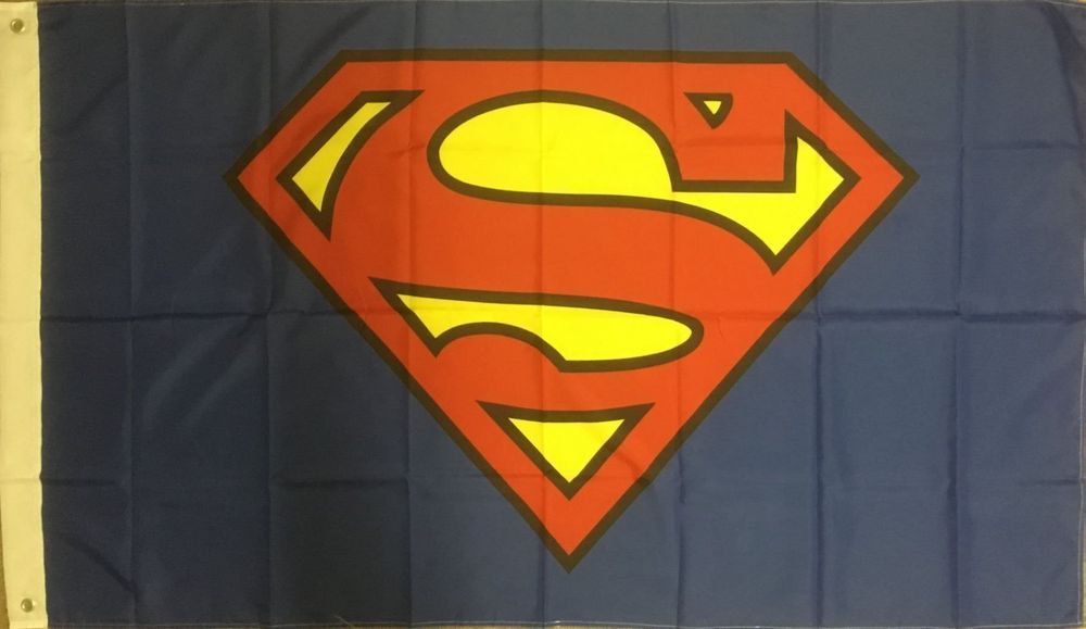Superman Fahne Superheld drapeau (Neu und originalverpackt) in ...