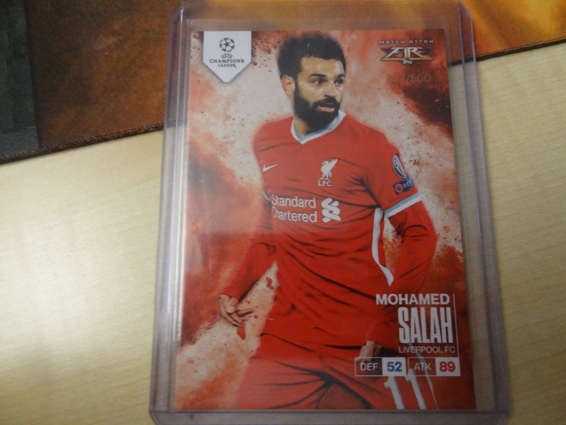 Topps Match Attax 20/21 Fire Card Mo Salah Liverpool by Beck (Neu ...