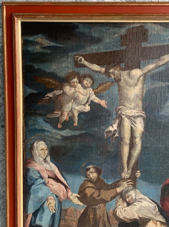 18.Jh. Antike grosses Heilige Kreuzigung Gemälde | Kaufen auf Ricardo